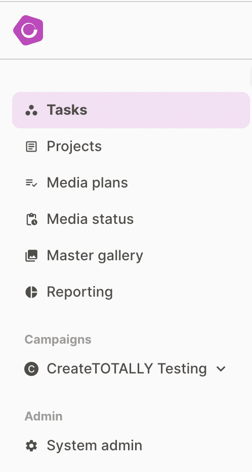 Left Hand Navigation menu – CreateTOTALLY